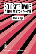 Solid State Devices: A Quantum Physics Approach | SpringerLink