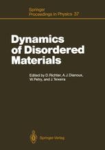 Dynamics of Disordered Materials: Proceedings of the ILL Workshop ...