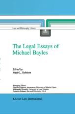 The Legal Essays of Michael Bayles | SpringerLink