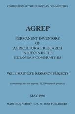 AGREP: Permanent Inventory of Agricultural Research Projects in the ...