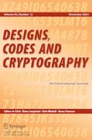 Home | Designs, Codes and Cryptography