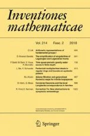 Volume 214, Issue 2 | Inventiones mathematicae