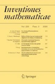 Volume 220, Issue 3 | Inventiones mathematicae