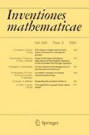Volume 225, Issue 3 | Inventiones mathematicae