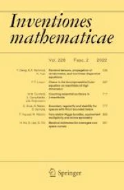 Volume 228, Issue 2 | Inventiones mathematicae