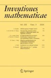 Volume 235, Issue 3 | Inventiones mathematicae