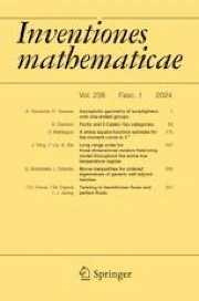 Volume 238, Issue 1 | Inventiones mathematicae