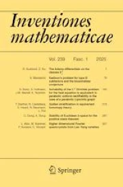Home | Inventiones mathematicae