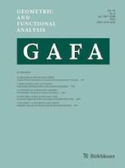 Home | Geometric and Functional Analysis