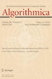 Volume 86, Issue 3 | Algorithmica