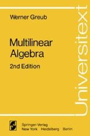 Multilinear Algebra | SpringerLink