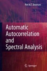 Automatic Autocorrelation and Spectral Analysis | SpringerLink