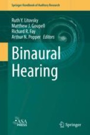 Binaural Processing of Sounds | SpringerLink