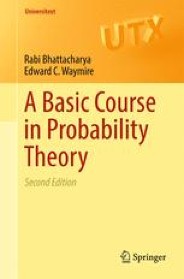 A Basic Course in Probability Theory | SpringerLink