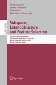 Overview and Recent Advances in Partial Least Squares | SpringerLink