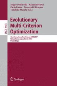 Evolutionary Multi-Criterion Optimization | SpringerLink