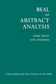 Real and Abstract Analysis | SpringerLink