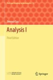 Analysis I | SpringerLink