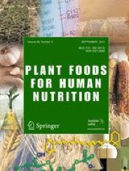 Plant Foods for Human Nutrition | Home
