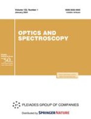 Optics and Spectroscopy | Volumes and issues