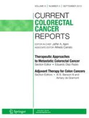 Current Colorectal Cancer Reports | Volumes and issues