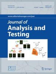 Journal of Analysis and Testing | Volumes and issues