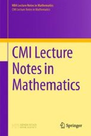 CMI Lecture Notes in Mathematics | Book series home