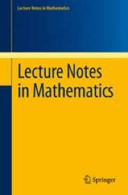 Lecture Notes in Mathematics | Book series home