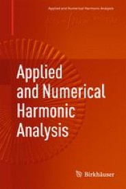 Applied and Numerical Harmonic Analysis | Book series home