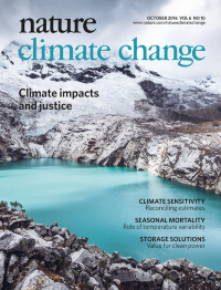 Volume 6 | Nature Climate Change