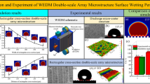 Investigation on shape-properties integrated fabrication of MF-WEDM for ...