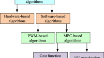 FPGA-based implementation of an enhanced space vector modulation algorithm that reduces the ...