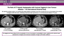 Intratumoural Contrast Tagging During CT-Hepatic Arteriography-Guided ...