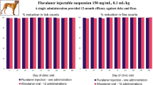 A single treatment with a fluralaner injectable suspension (Bravecto ...