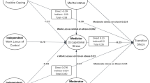 Health characteristics and factors associated with transition shock in ...