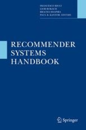 Introduction to Recommender Systems Handbook | SpringerLink