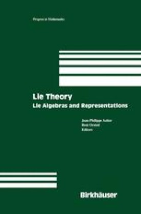 Lie Theory | SpringerLink