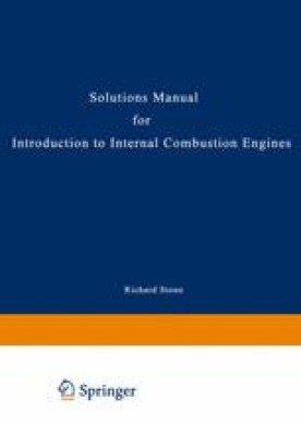 Introduction to Internal Combustion Engines Solutions Manual | SpringerLink
