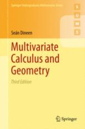 Multivariate Calculus and Geometry | SpringerLink