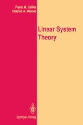 Linear System Theory | SpringerLink