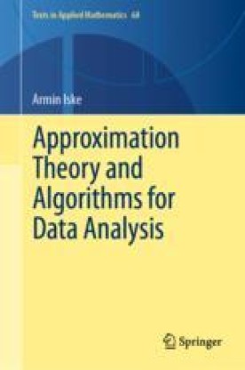 Approximation Theory and Algorithms for Data Analysis | SpringerLink
