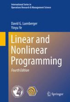 Linear and Nonlinear Programming | SpringerLink