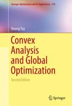 Convex Analysis and Global Optimization | SpringerLink
