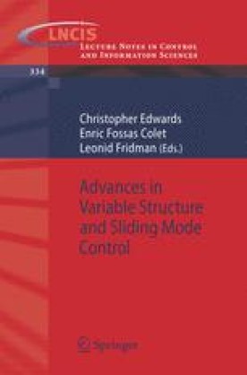 Advances in Variable Structure and Sliding Mode Control | SpringerLink