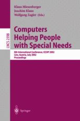 Computers Helping People with Special Needs | SpringerLink