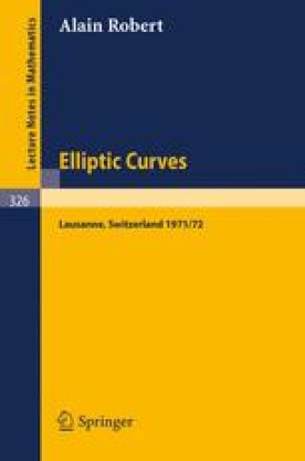 Elliptic Curves | SpringerLink