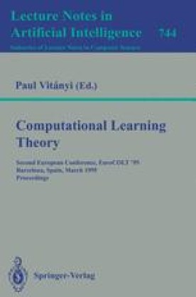 Computational Learning Theory | SpringerLink