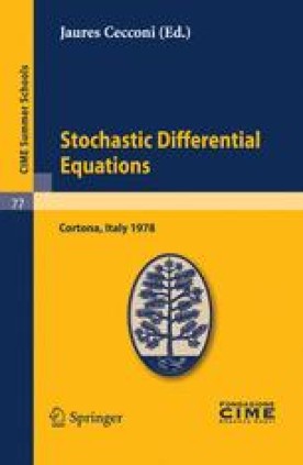 Stochastic Differential Equations and Applications | SpringerLink