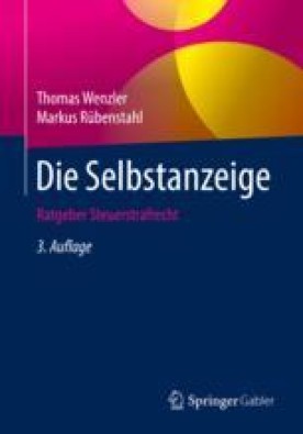 Die Selbstanzeige bei Steuerhinterziehung, § 371 AO | SpringerLink