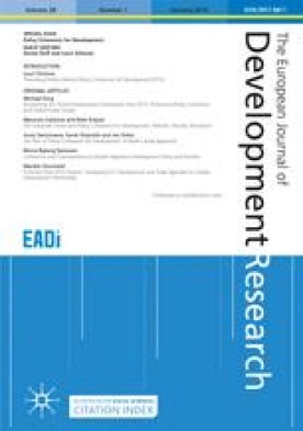 Volumes and issues | The European Journal of Development Research